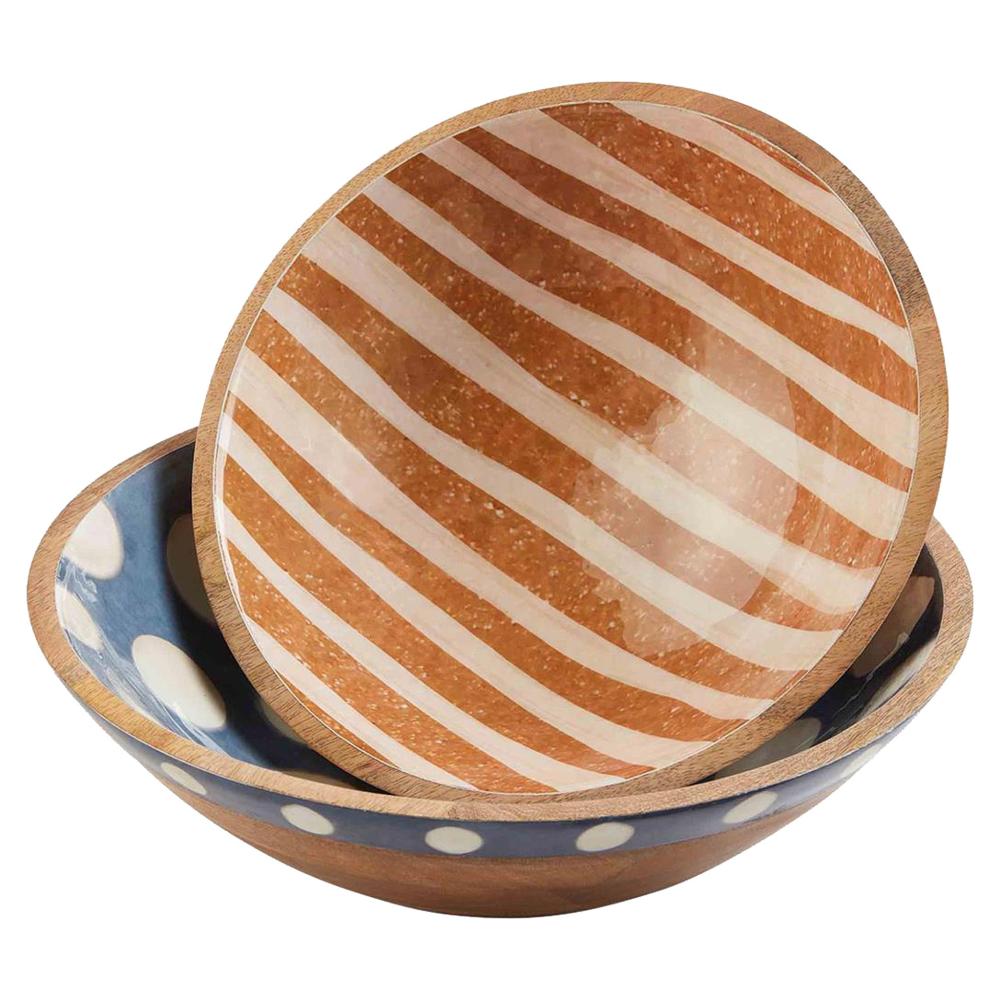 Mud Pie Dot Enamel Bowl Set