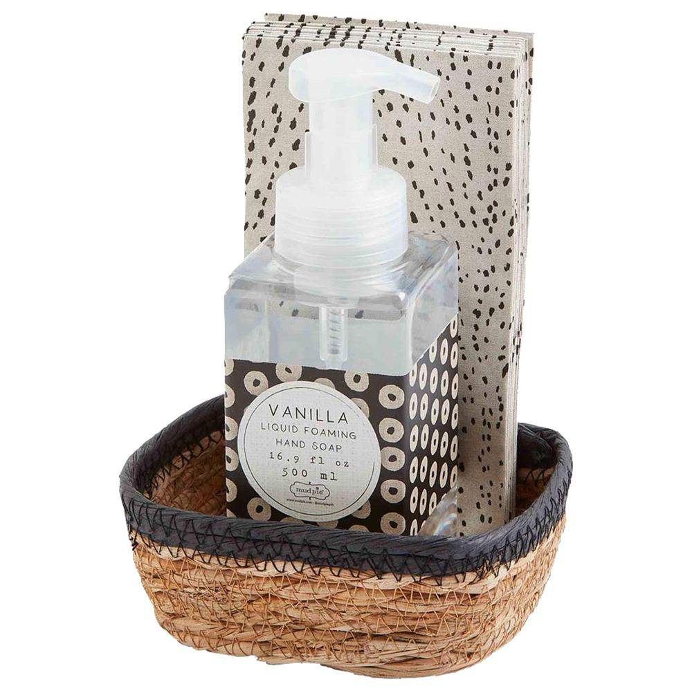 Mud Pie Cheetah Black Pattern Soap Set