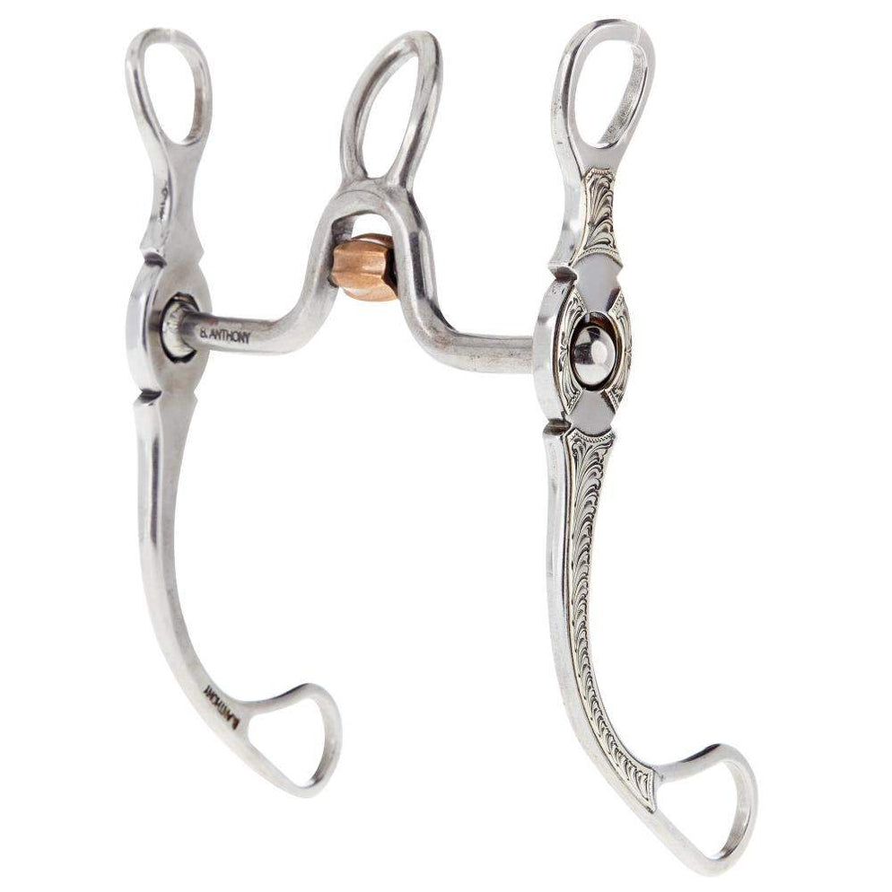 Brandon Anthony Bit & Spur Co. Chicken Choker Cricket Solid Port 8 Inc