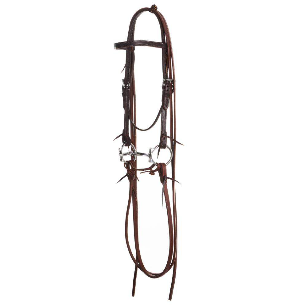 NRS Tack Horse Bridle Set with Slow Twist Snaffle Bit