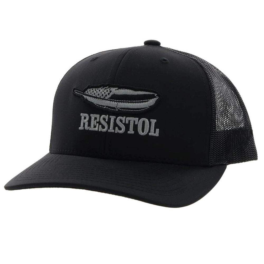 Hooey Resistol Black Feather Logo Cap