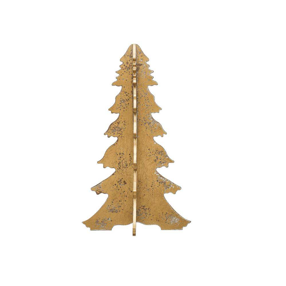 Creative Co-Op Gold Laser Cut Interlocking Tree — NRS