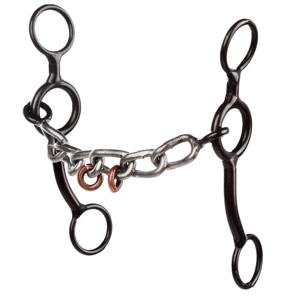 Dutton Bits Copper Ring Chain Gag Bit