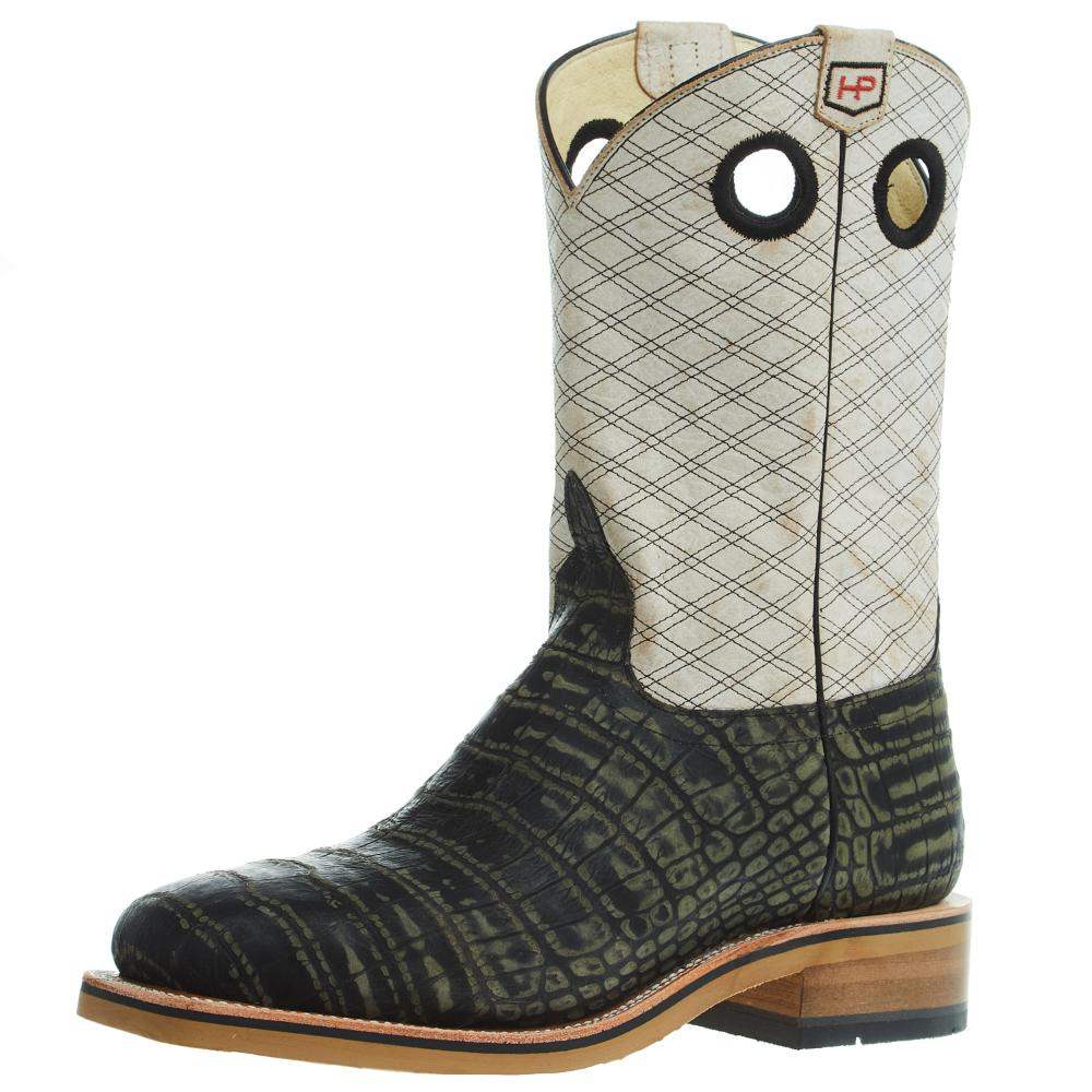 Horsepower Boots Men's Coco Vintage Caiman Print 12 In Top Steel Toe W