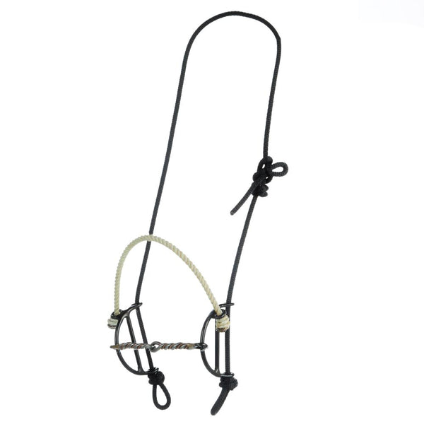 Dutton Bits Copper Twisted Rope Nose Sliding Draw Gag Headstall