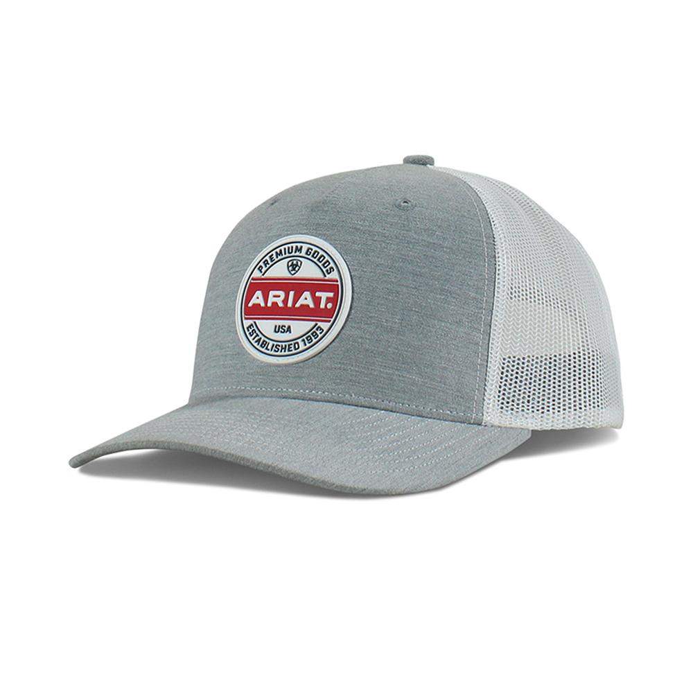 Ariat Grey Rubber Logo Patch Cap