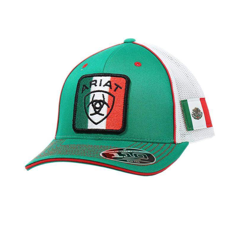 Ariat Men's Flexfit Mexico Flag Logo Cap
