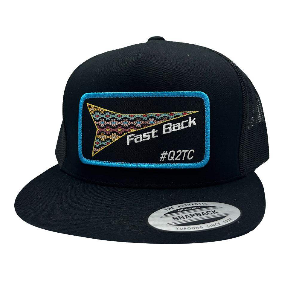 Red Dirt Hat Company Aztec Black Fastback Rope Cap