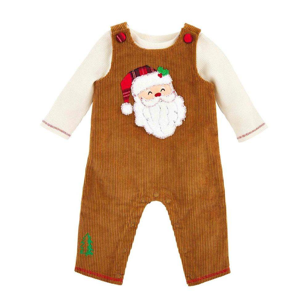 Mud Pie Santa Baby Corduroy Overalls