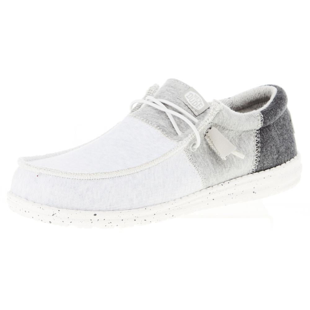 Heydude Men's Hey Dude Wally Tri Varsity Grey Casual Shoe — NRS