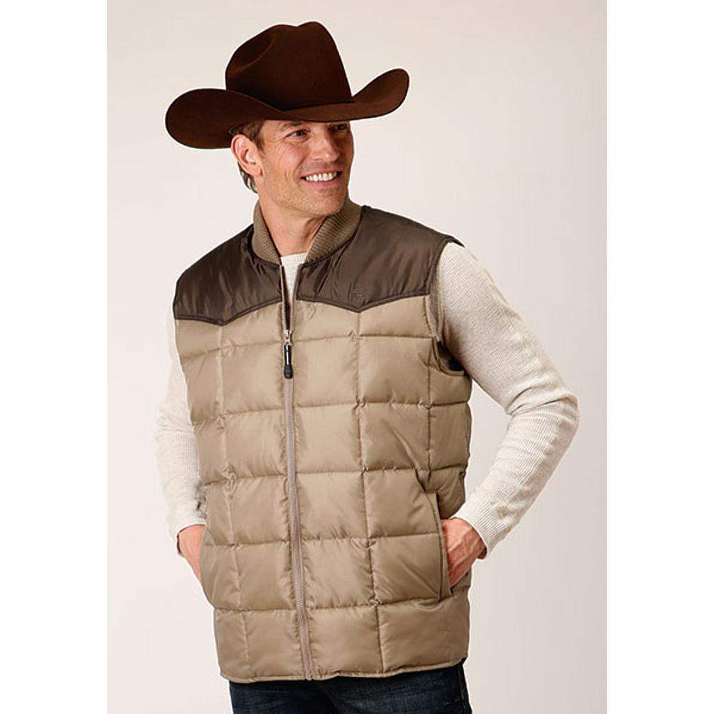 Roper Apparel Men's Quilted Polyfilled Vest