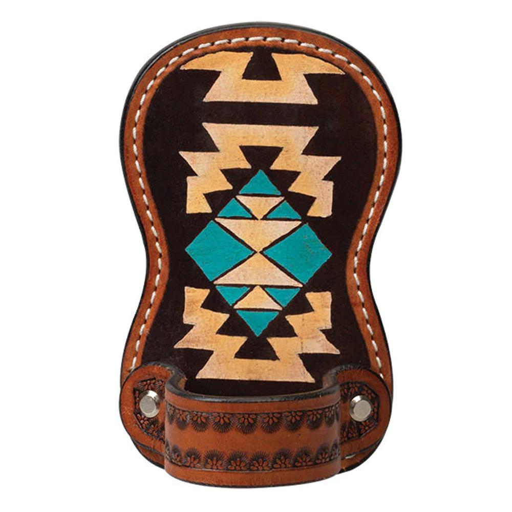 Weaver Livestock Turquoise Aztec Comb Holder