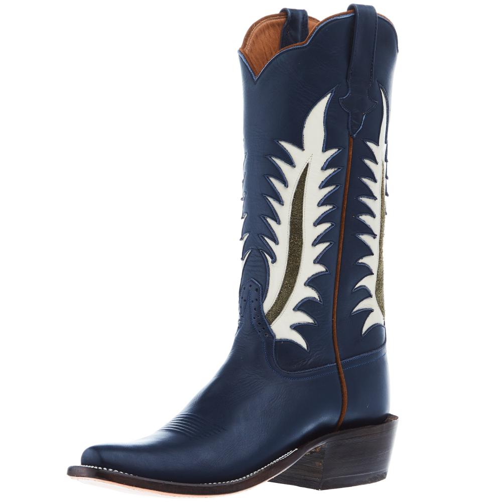 Rios Of Mercedes Men's Navy Waxy Kansas KS Toe Boot