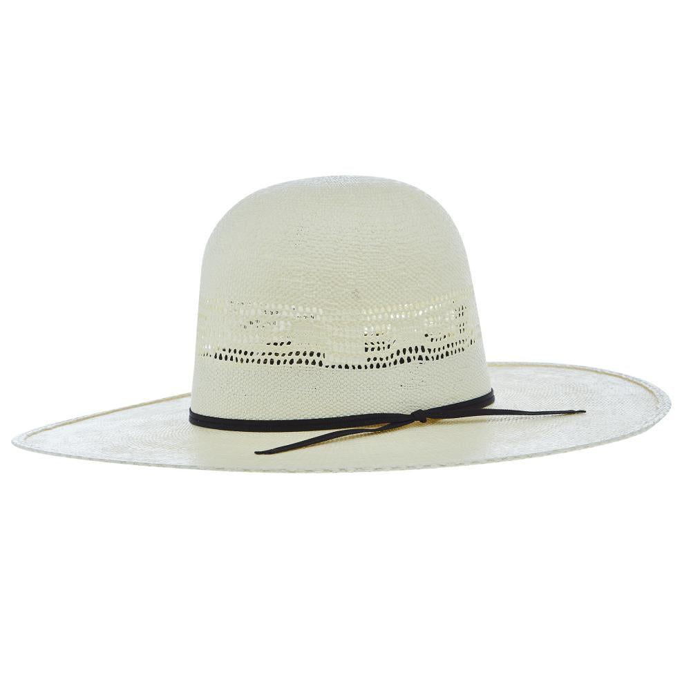 Rodeo King Natural Bangora HD 4 1/2in. Brim Open Crown Straw Cowboy Ha