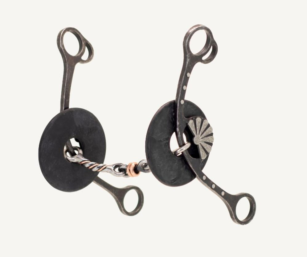 Cowboy Tack Nellie Miller Fan Concho Dog Bone Twisted Wire Gag Bit