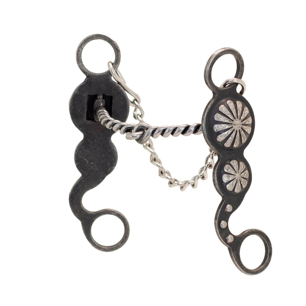 Cowboy Tack Nellie Miller Double Concho Twisted Wire Shank Bit — NRS