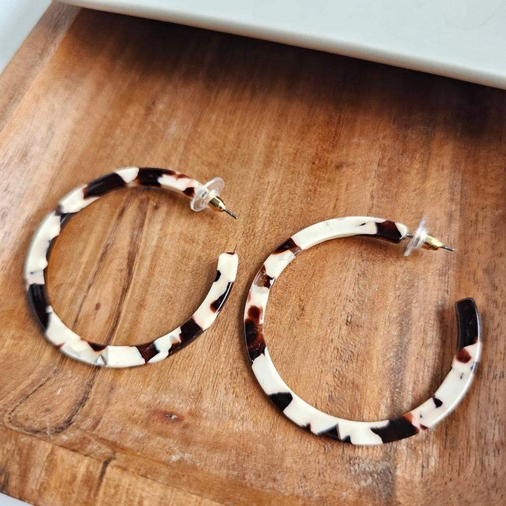 Spiffy & Splendid Cameron Cowhide Hoops