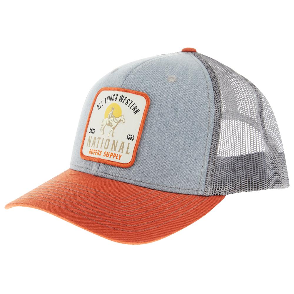 NRS Ranch Supply Grey and Orange Cap