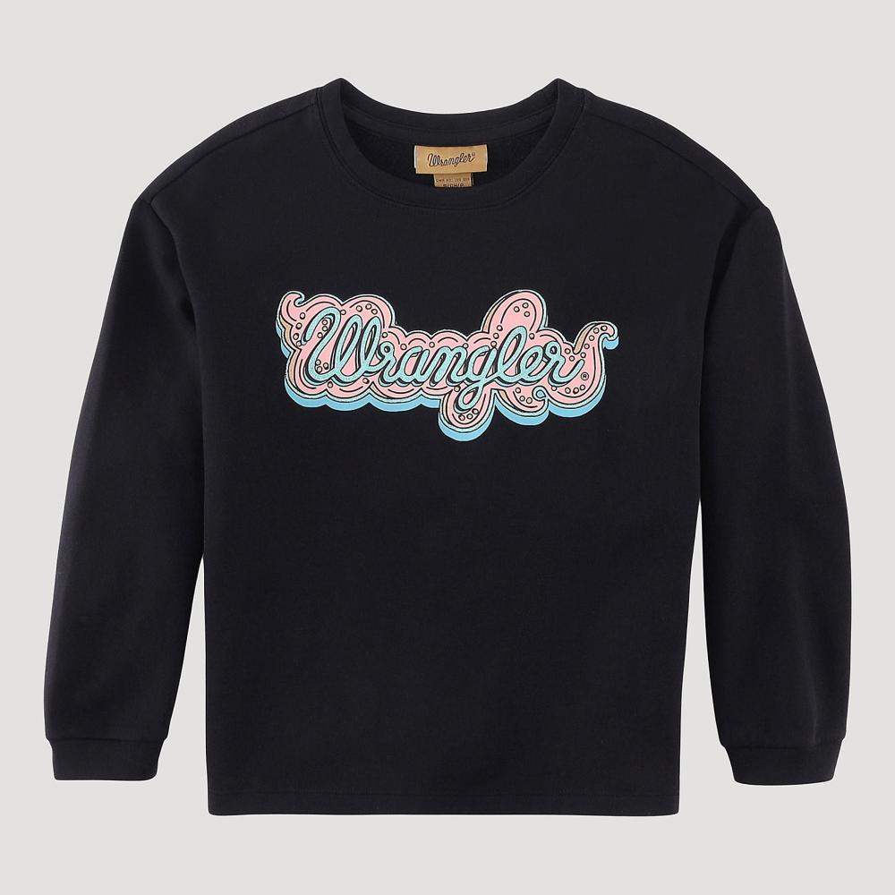 Wrangler Girl's Script Logo Sweatshirt
