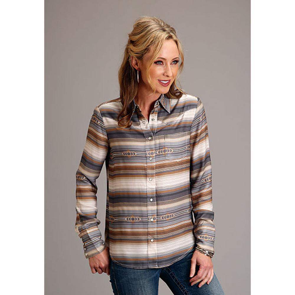 Stetson Apparel Womens Desert Serape Rayon Twill