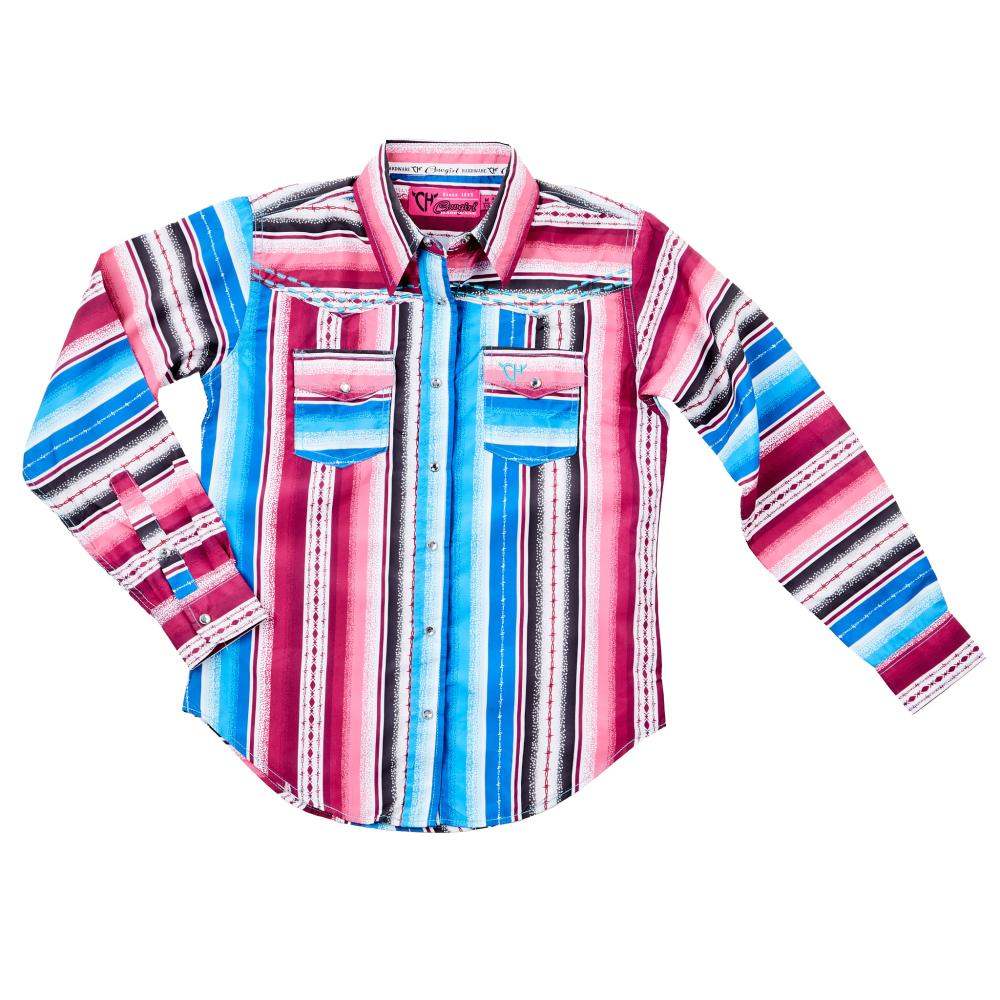 Cowboy Hardware Chevron Serape L/S Print Aggie
