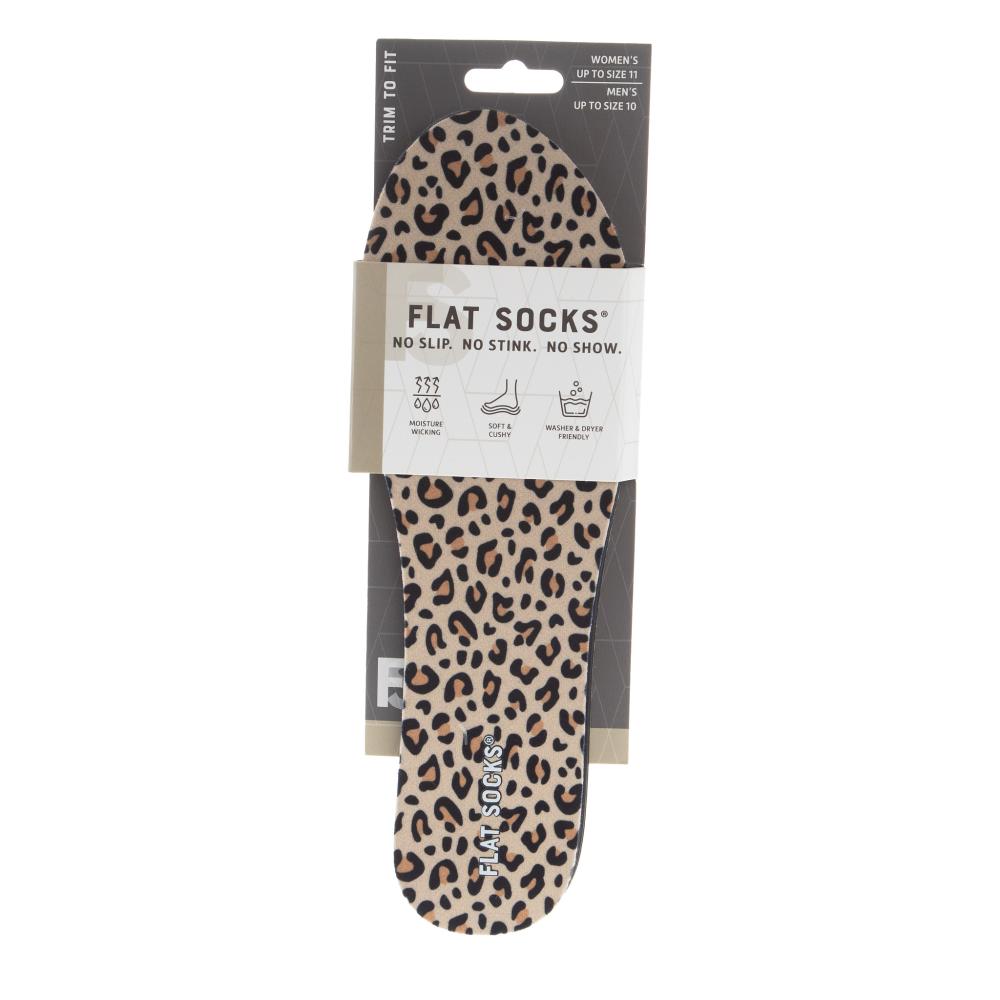 Flat Socks Leopard Terry Flat Sock