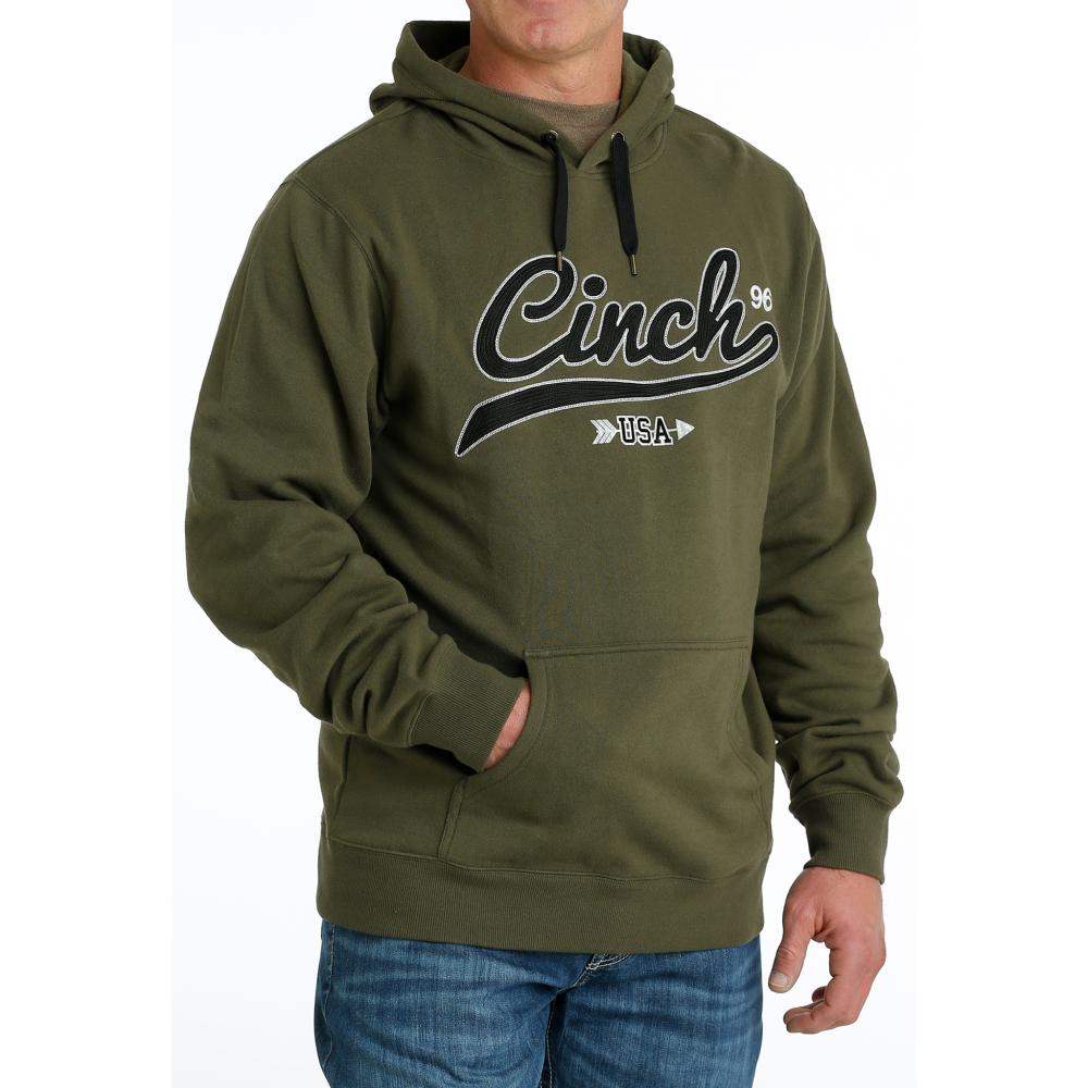 Cinch Mens Olive Pullover Hoodie — NRS