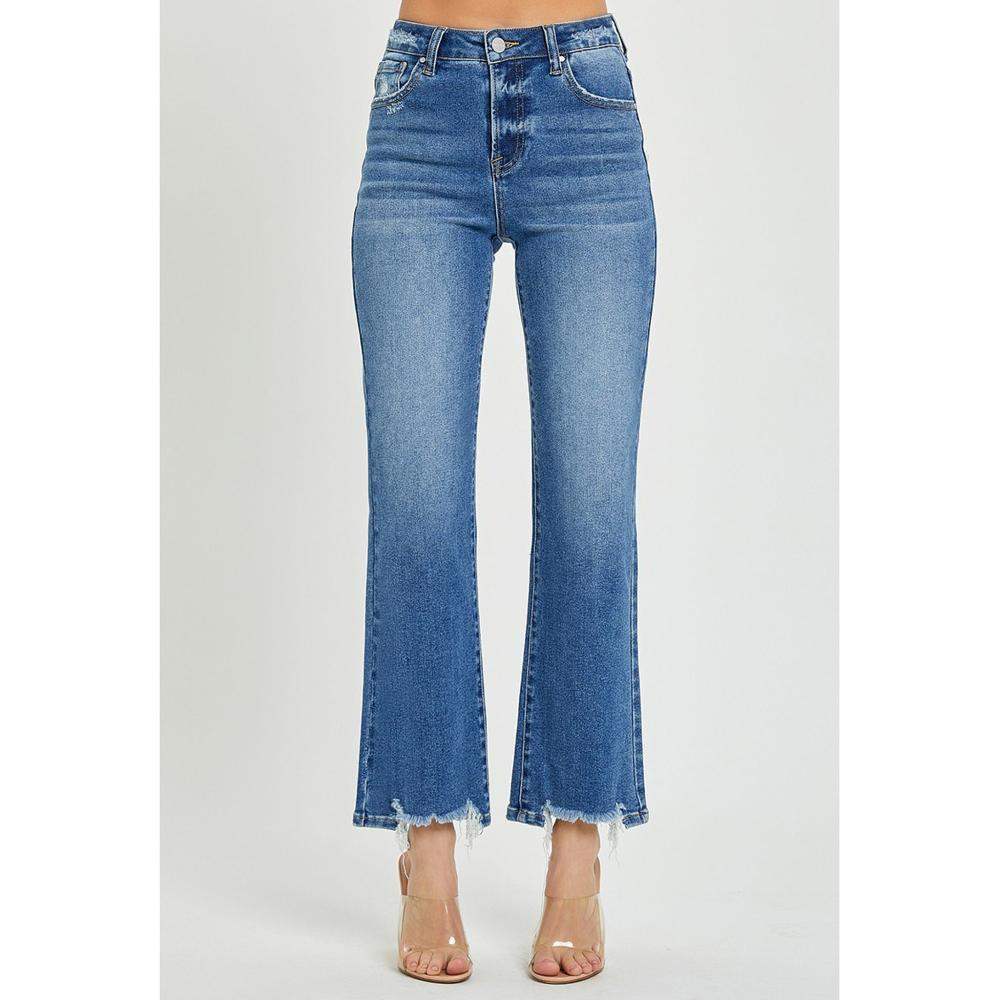 Risen Jeans Women's Dark High Rise Relaxed Jeans