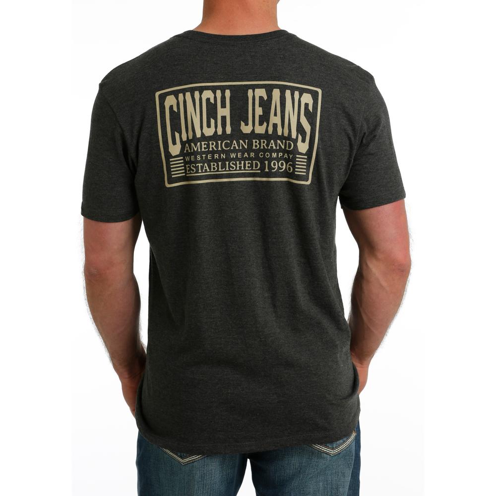 Cinch Men's Black Logo Tee