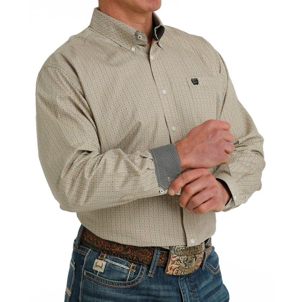 Cinch Men's Classic Fit Khaki Button Down