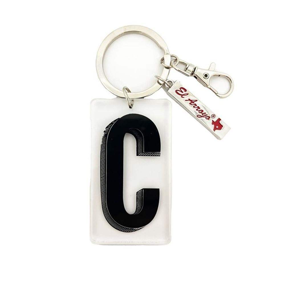 El Arroyo Marquee Letter C Keychain