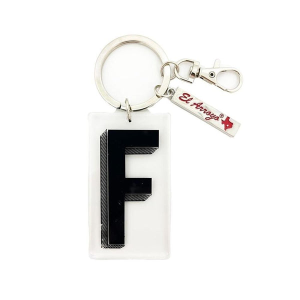 El Arroyo Marquee Letter F Keychain