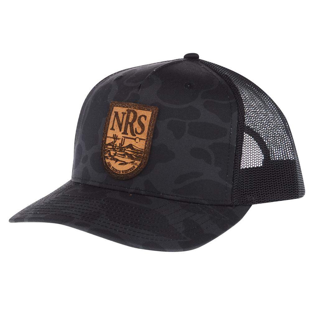 NRS Duck Camo and Black Laser Patch Cap