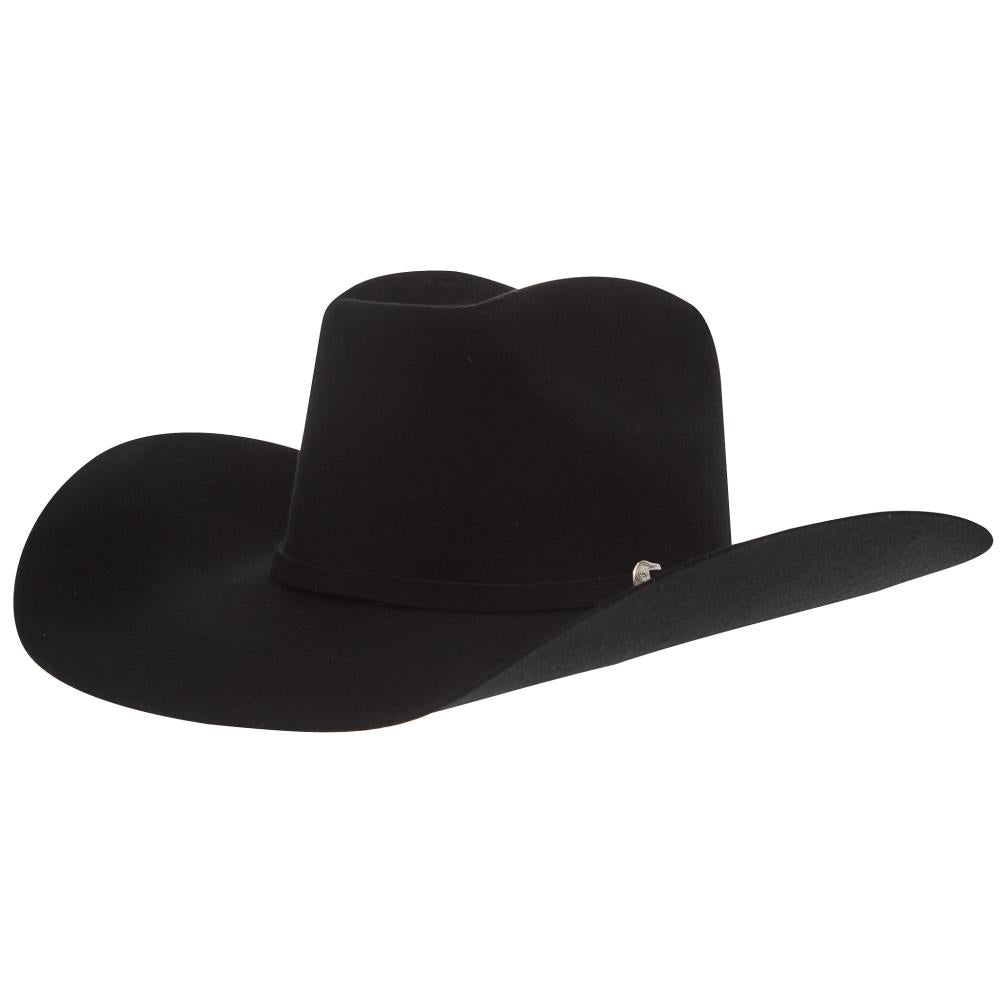 Ariat 2X Black Precreased Wool Hat 4 1/4in Brim