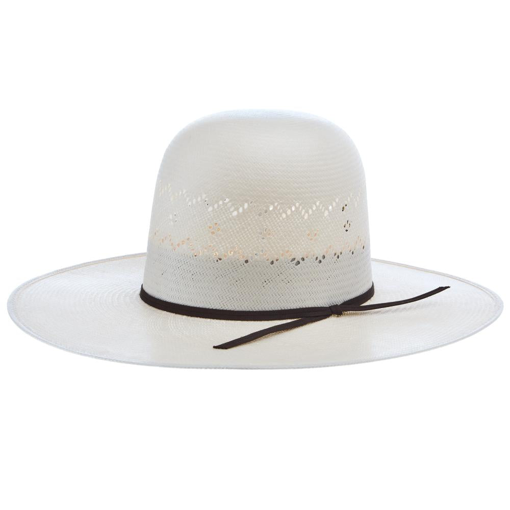 Rodeo King RK Ivory The Aztec 4 1/4in Brim Leather Sweat OC Straw Hat