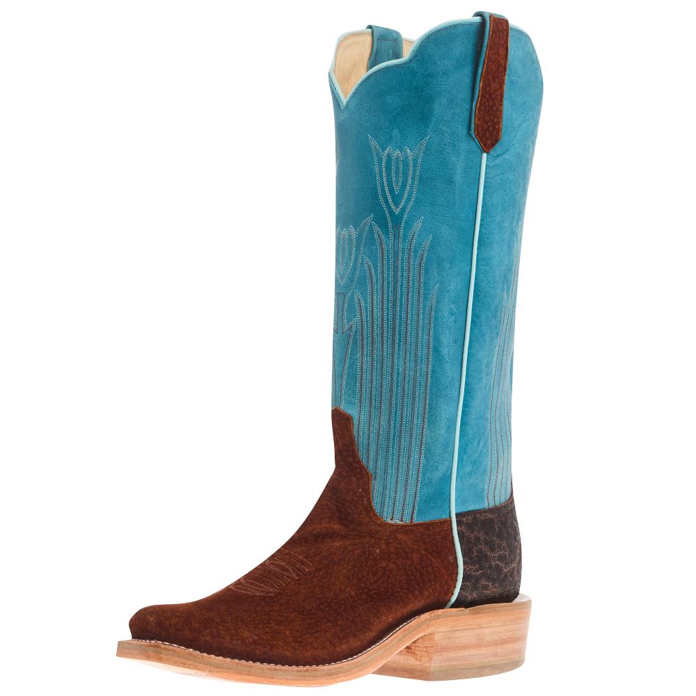 Rios Of Mercedes Men's Ride Ready Rust Carpincho 15in Aqua Buffamonte