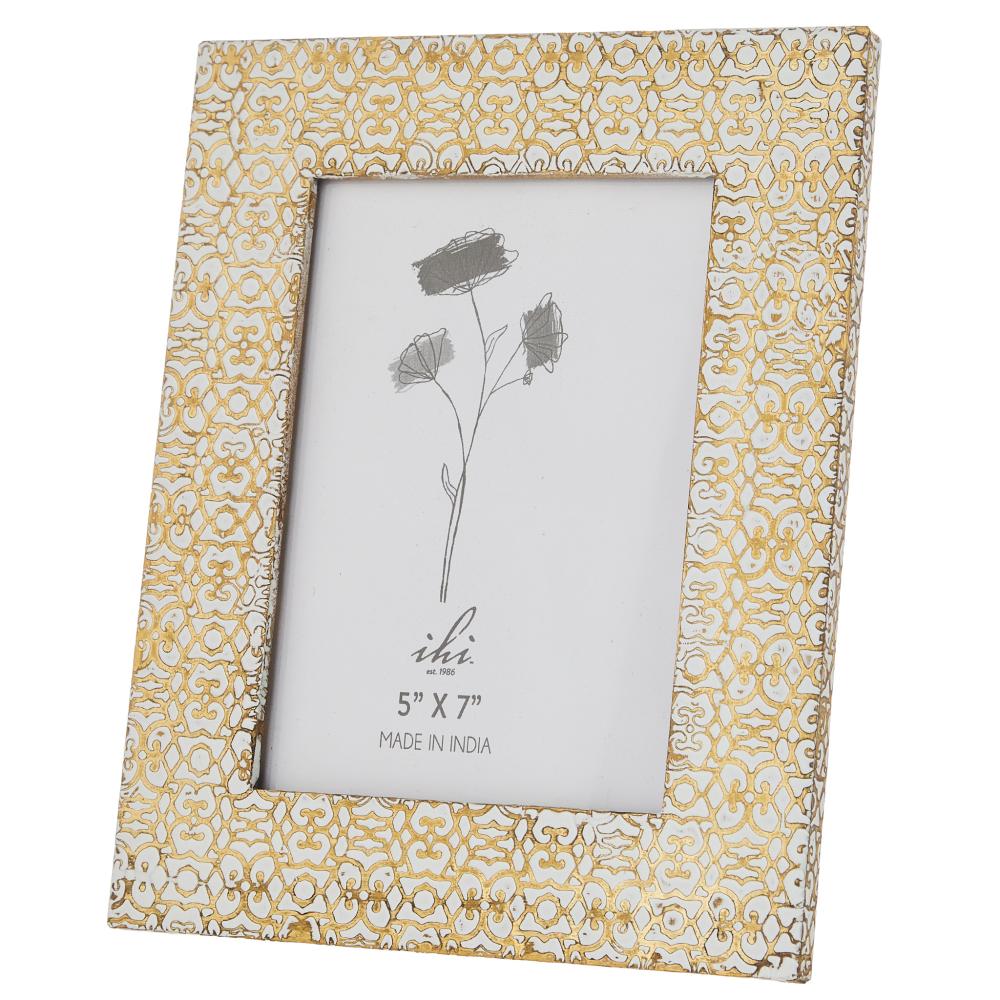 India Handicrafts Mango Wood 5in. x 7in. Frame