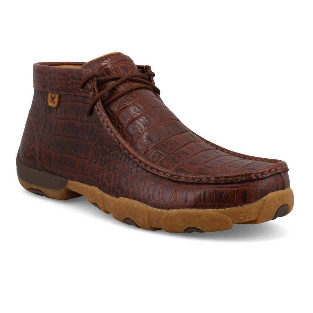 Twisted X Men`s Ginger Gator Print Chukka Driving Moc