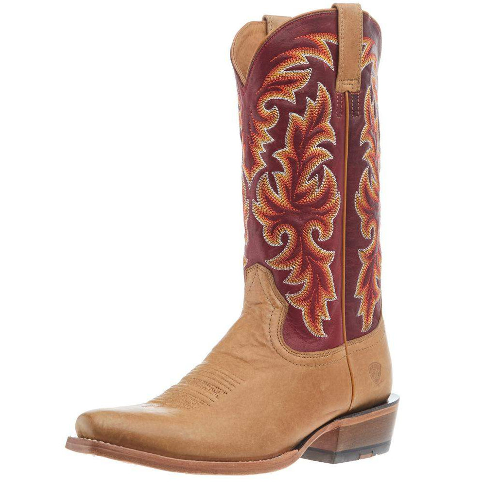Relentless By Ariat Men`s Futurity Champ Texan Tan 13In True Red Top C
