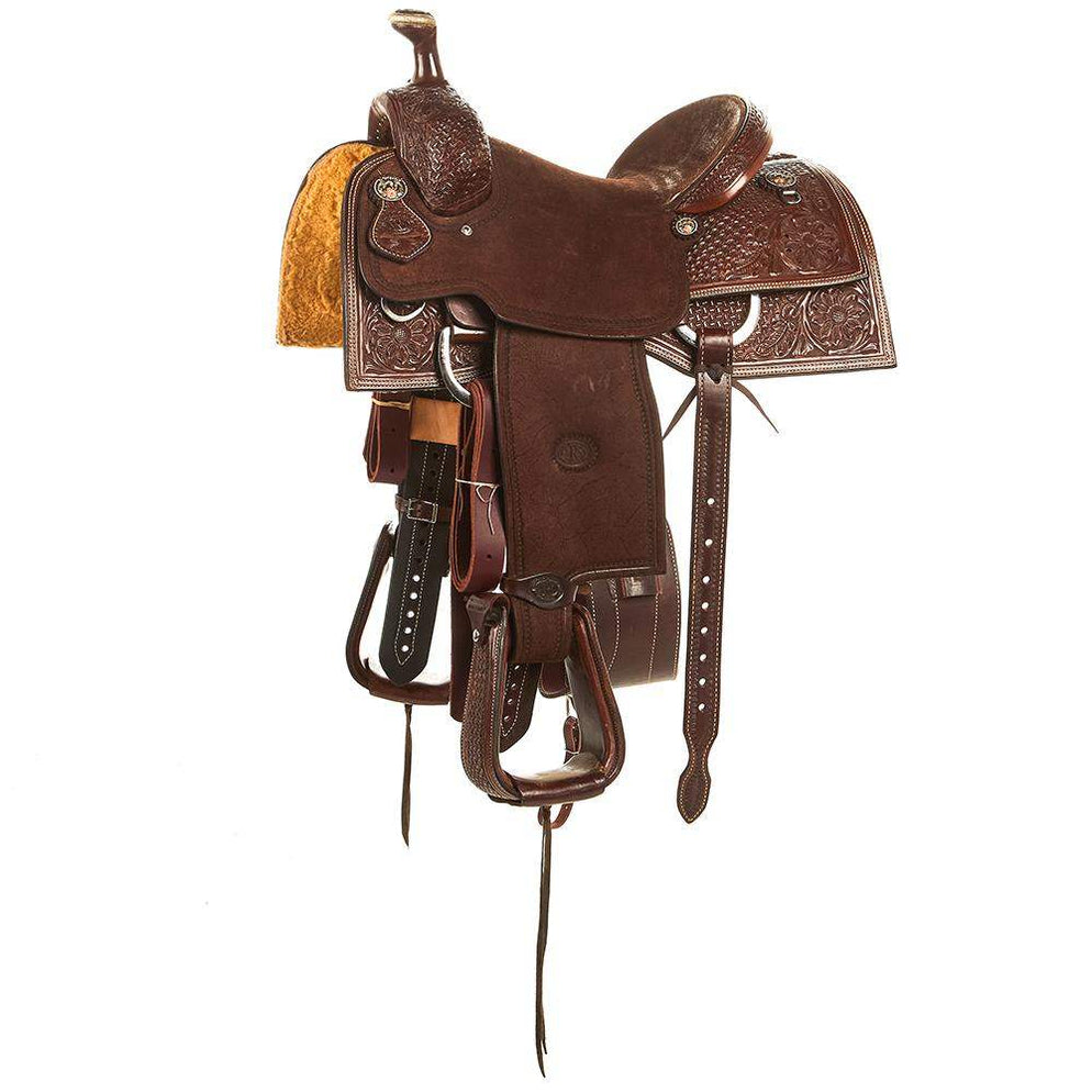 Nrs Competitors Chocolate 3/4 Breed Combo Tooled Team Roper