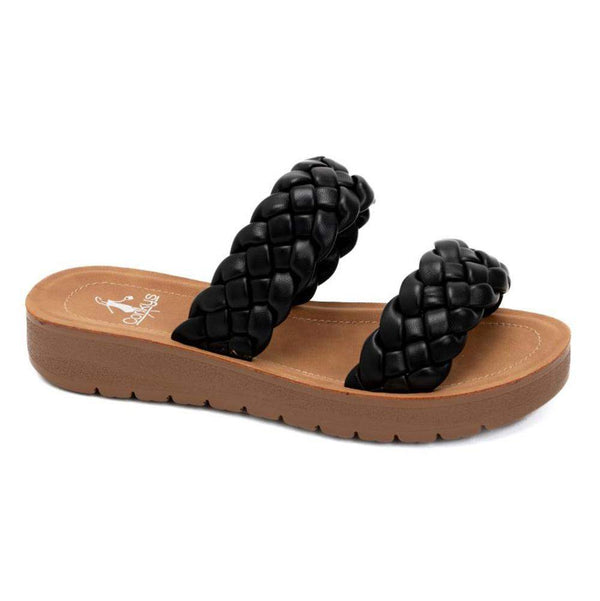 Corkys Footwear Women's Wind It Up Black Sandals