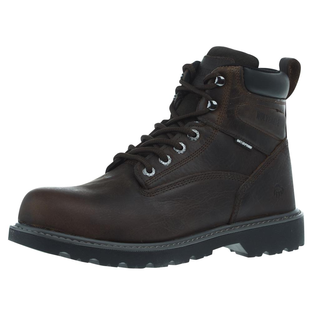 Wolverine Men`s Floorhand 6In Dark Brown Steel Toe Work Boot