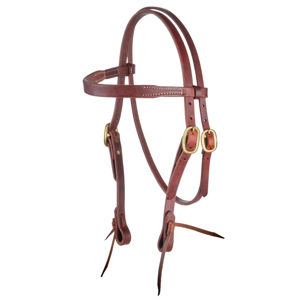 Cowperson Tack 3/4 in Double Buckle Browband