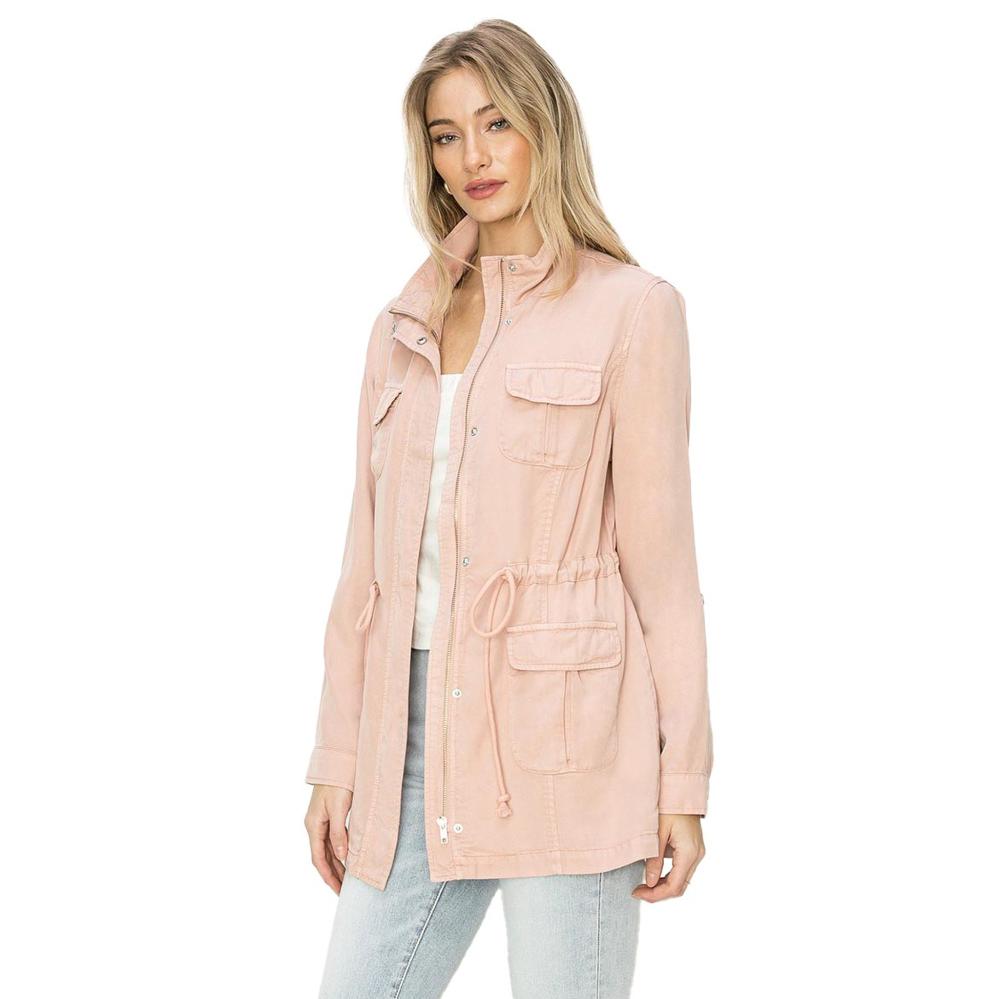 Risen Jeans Women's Soft Pink Anorak Jacket