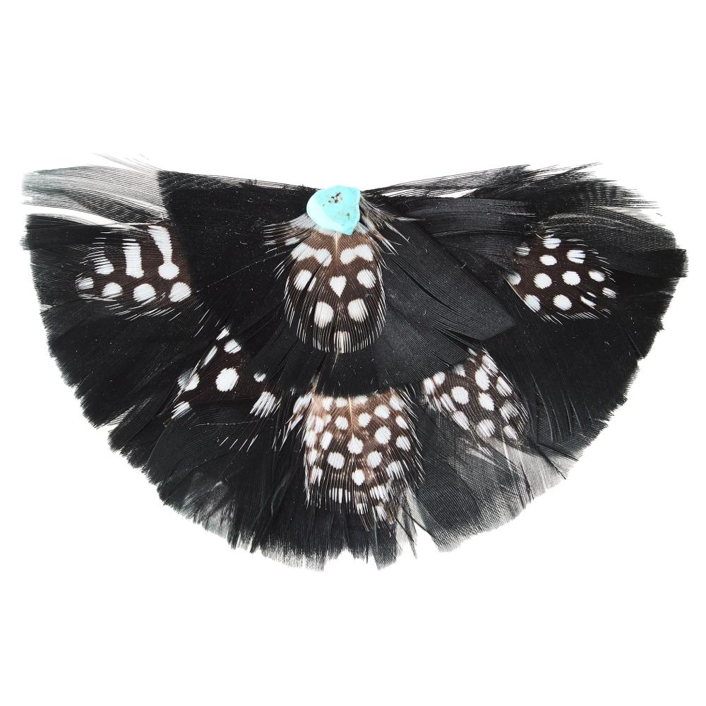 Austin Accent Inc. Black Feather Hat Crest