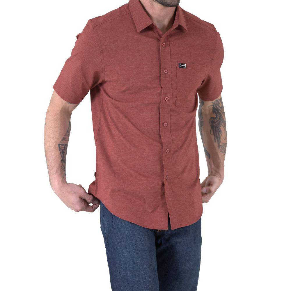 Kimes Ranch Men's Red Linville Button Down Shirt