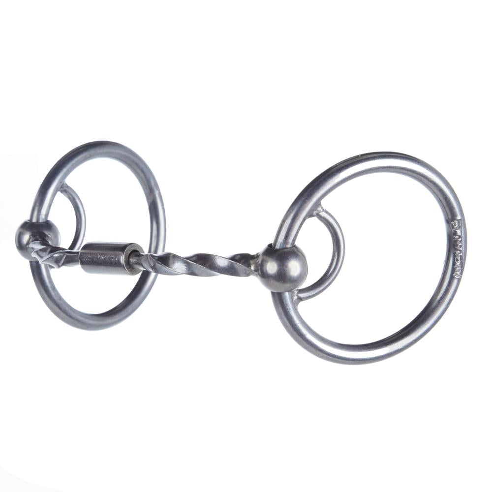 Flaharty Bits & Spurs Locked O Ring Billy Allen Twisted Square Snaffle