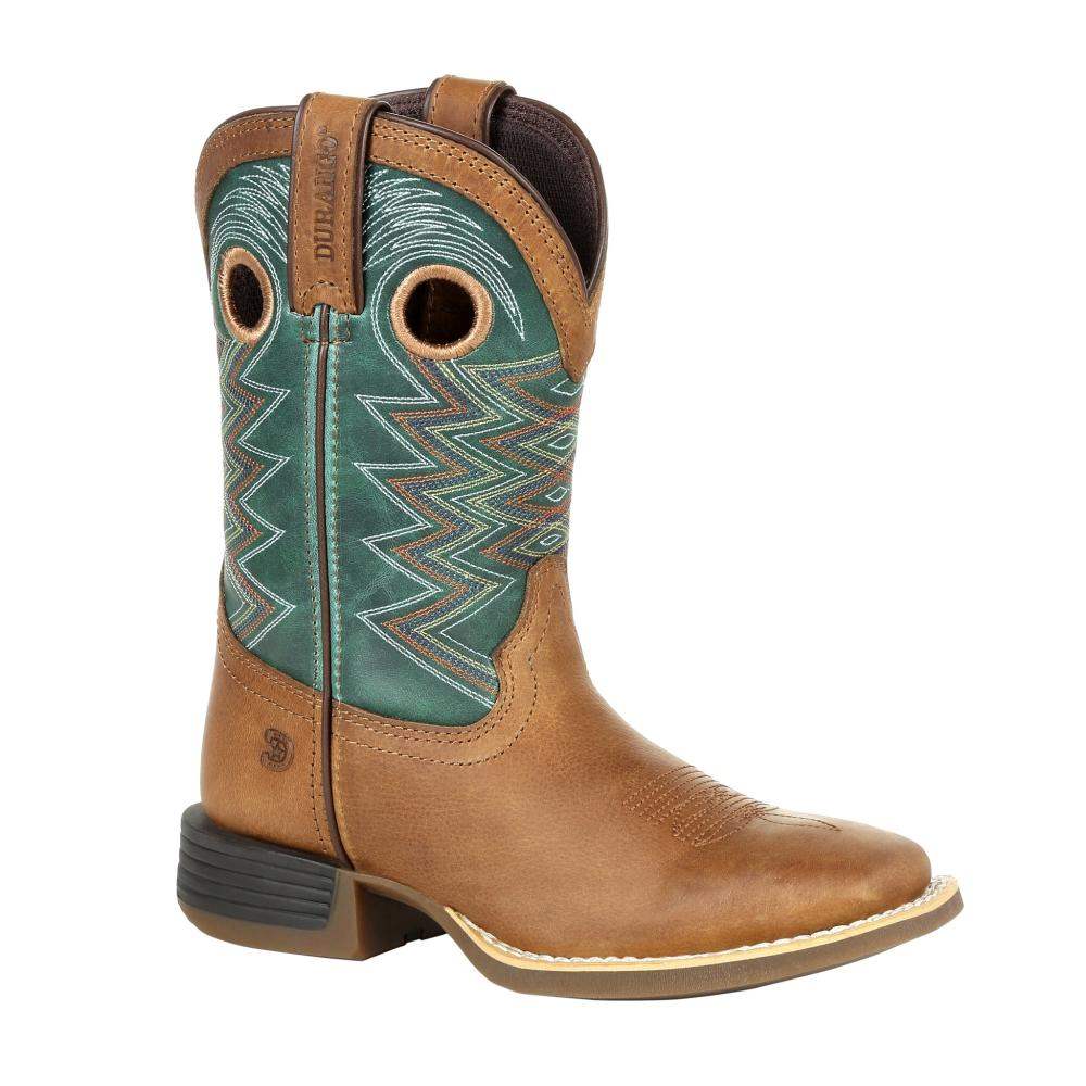 Durango Boots Youth Lil` Rebel Pro 8` Wheat/Tidal Teal