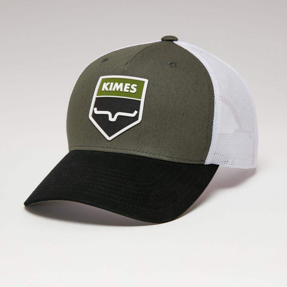 Kimes Ranch Mens Army Green Wedge Trucker Cap