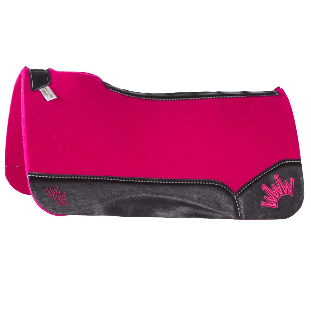 Best Ever Pads Kush Hot Pink Felt Saddle Pad